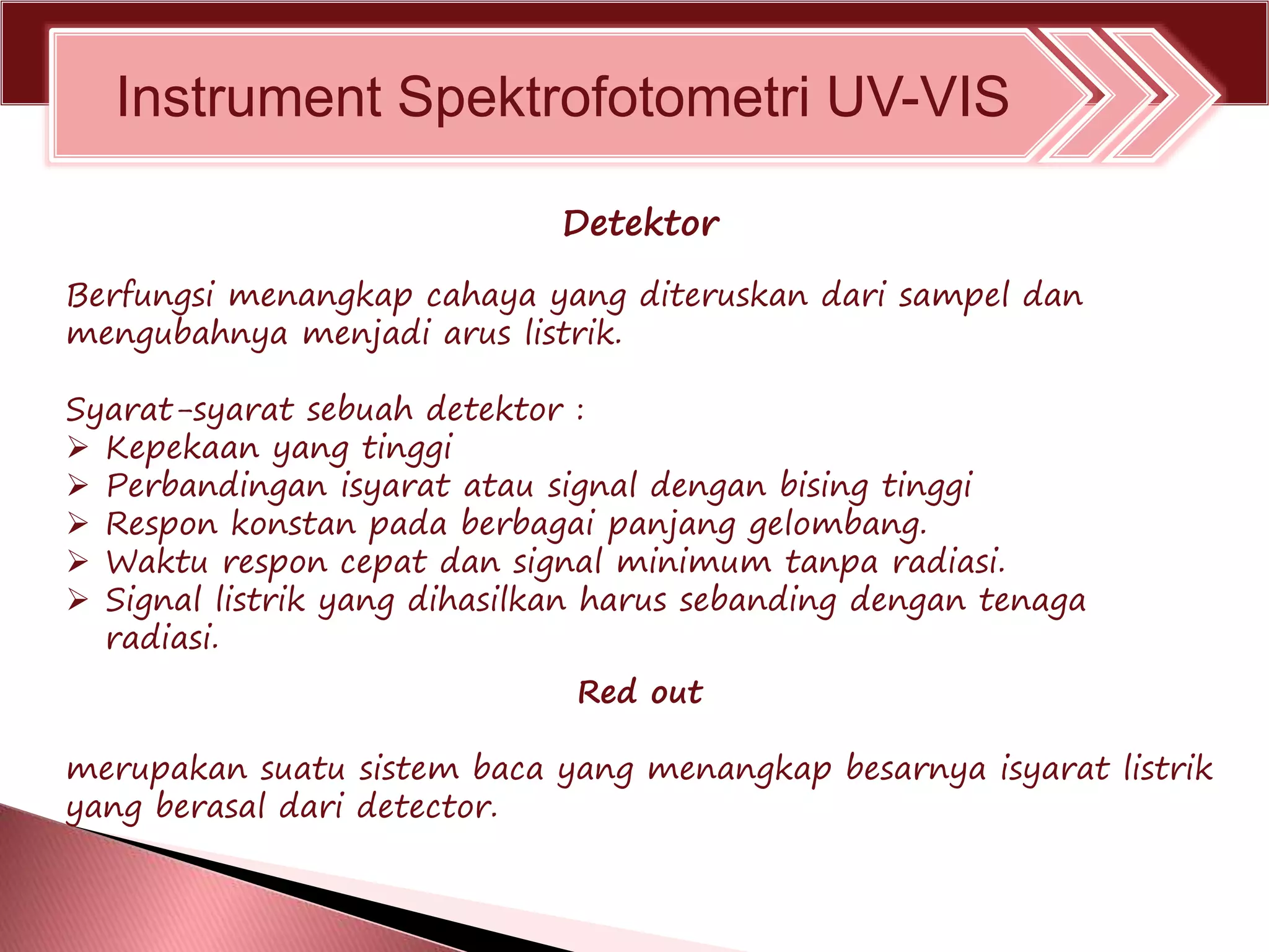 Spektrometri uv vis | PPTX