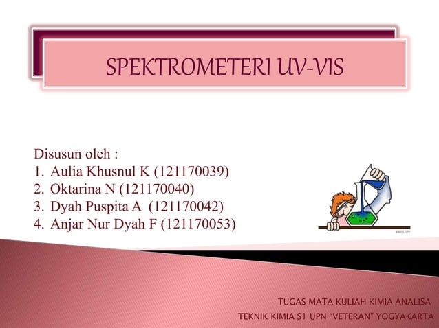 Spektrometri uv vis | PPTX