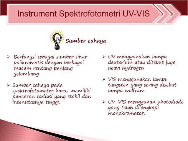 Spektrometri uv vis | PPTX