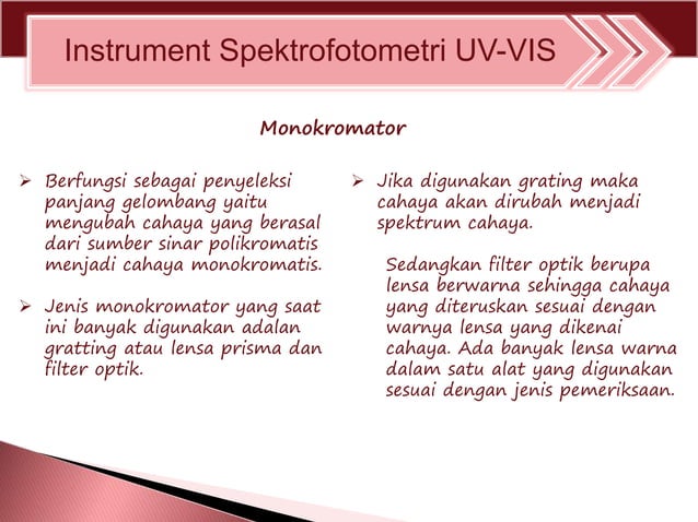 Spektrometri uv vis | PPTX