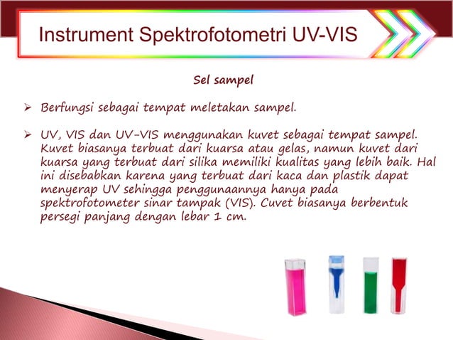 Spektrometri uv vis | PPTX