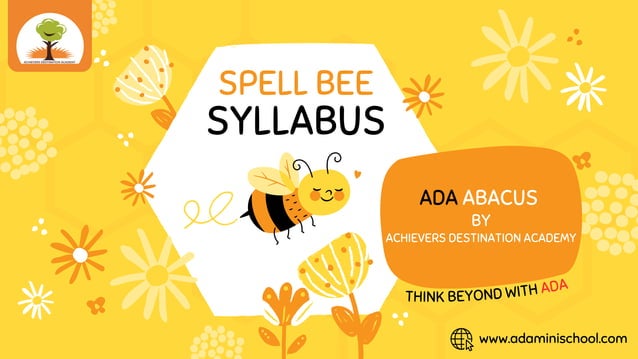 Mastering Words: Comprehensive Spell Bee Syllabus | PDF