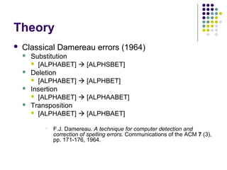 Spell checking using an N-gram language model | PPT