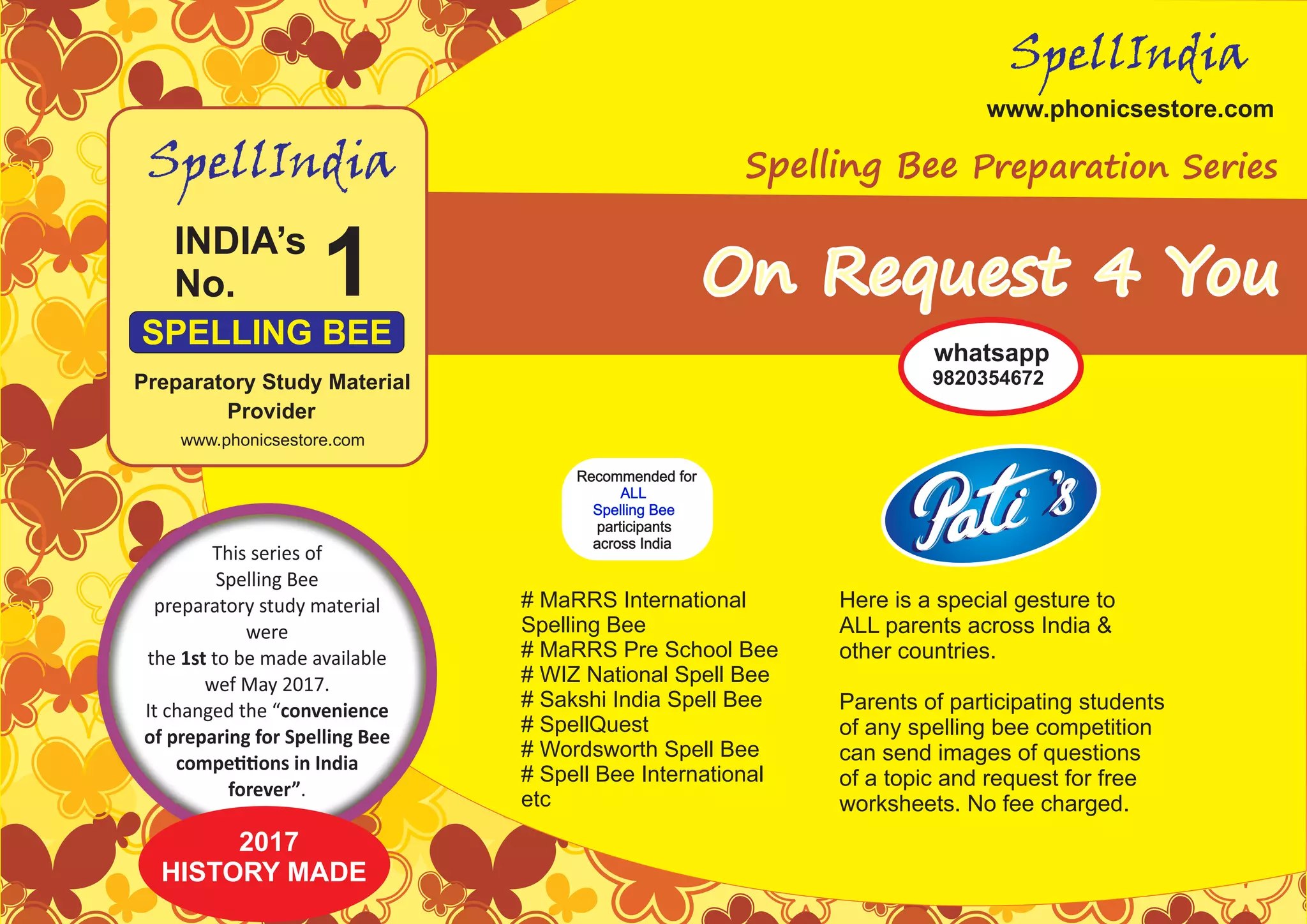 Spell India ... India's No. 1 Spelling Bee preparatory study material ...