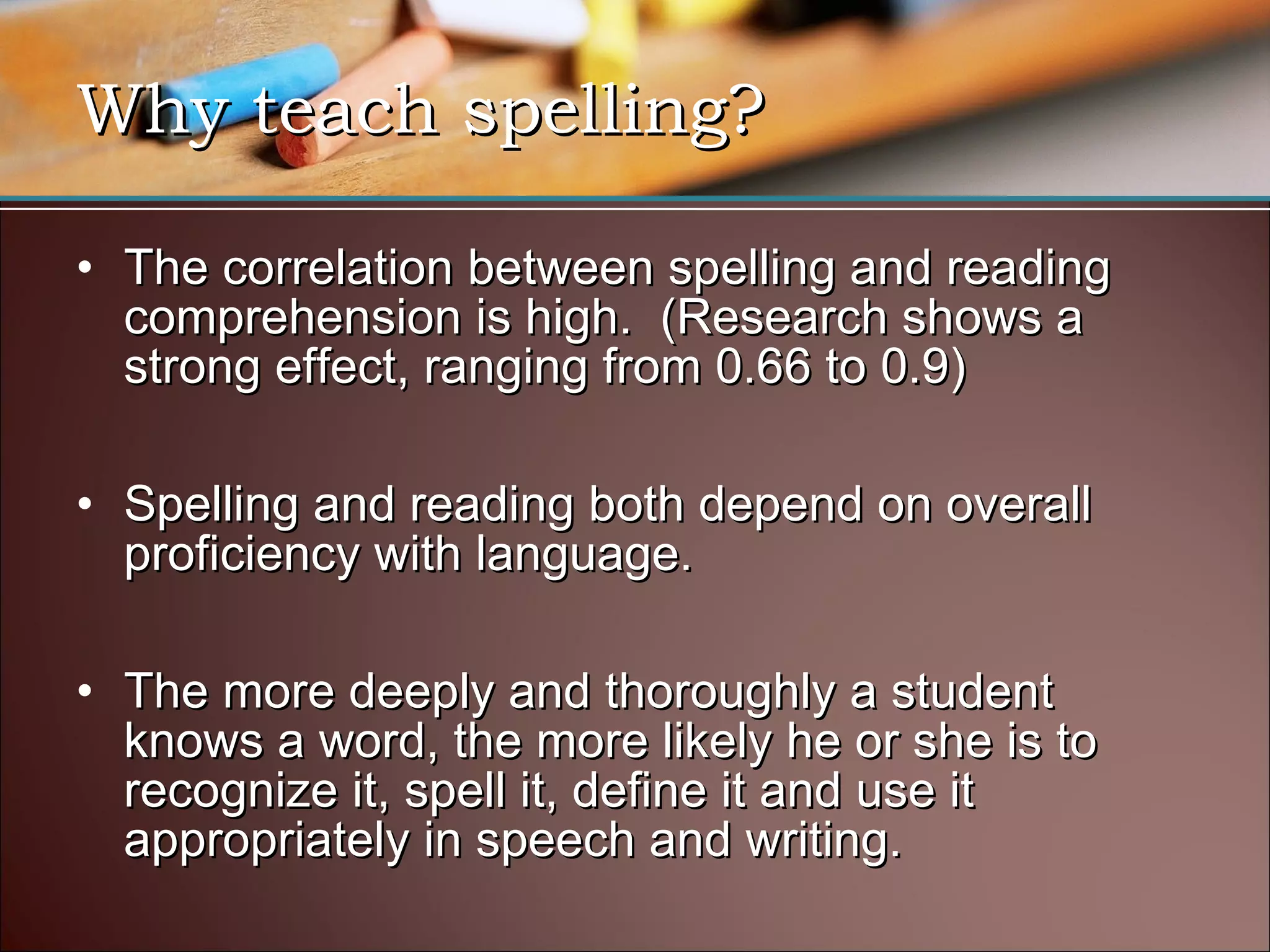 Spelling | PPT | Education