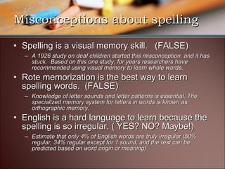 Spelling | PPT | Education