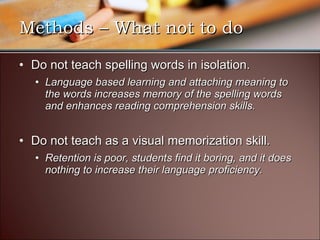Spelling | PPT | Education