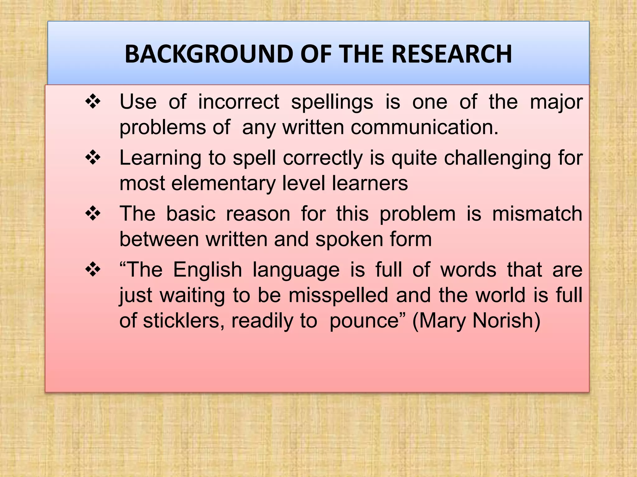 Spelling | PPTX