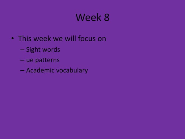 Spelling Week 8 | PPT