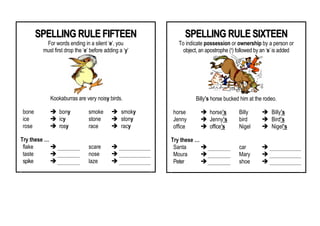 Spelling rules | PDF