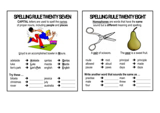Spelling rules | PDF