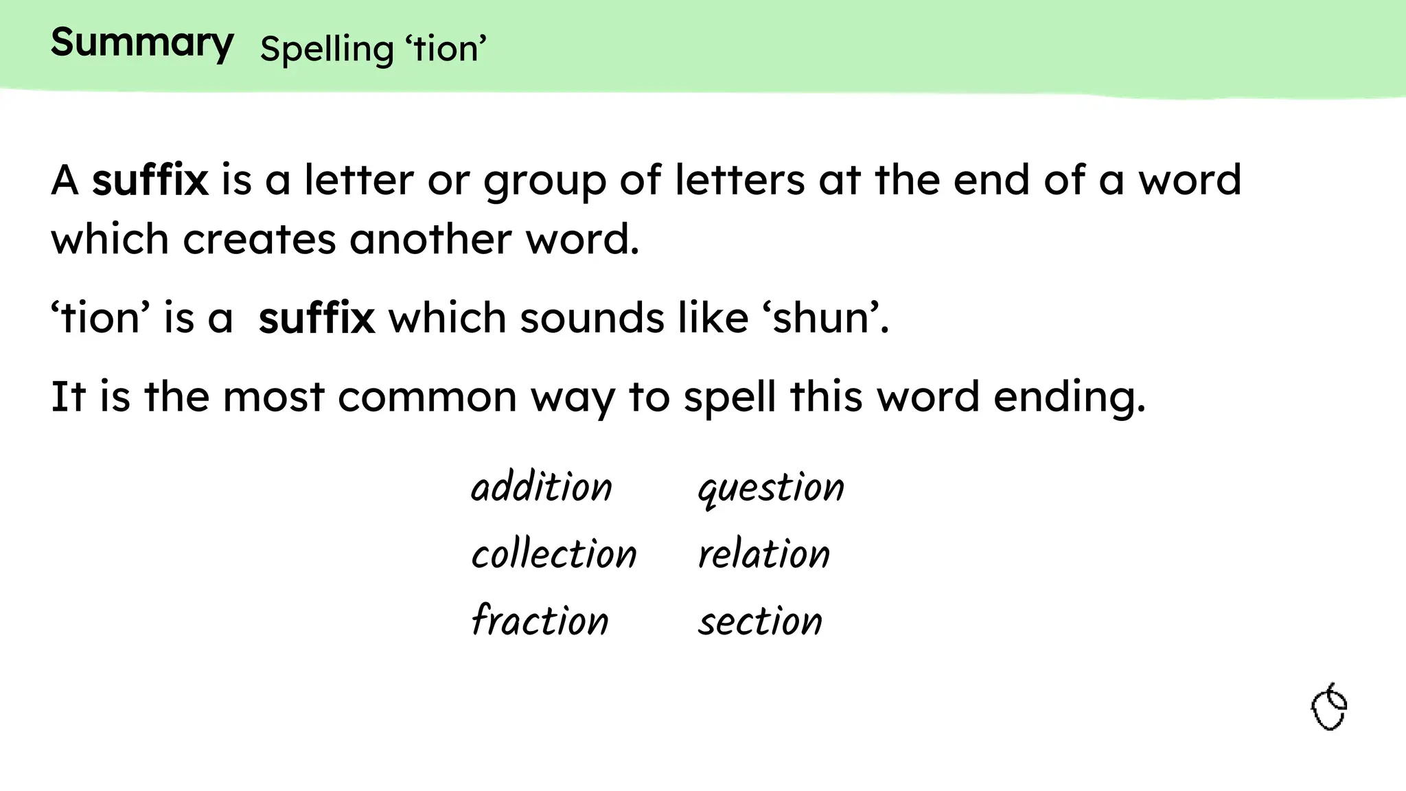 Year2 English Grammar-Spelling- Grammar suffix-ton | PPTX