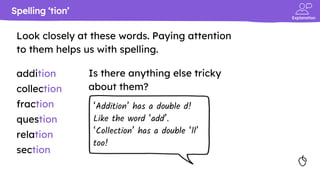 Year2 English Grammar-Spelling- Grammar suffix-ton | PPTX | Internet ...