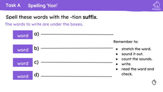 Year2 English Grammar-Spelling- Grammar suffix-ton | PPTX | Internet ...