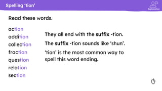 Year2 English Grammar-Spelling- Grammar suffix-ton | PPTX | Internet ...