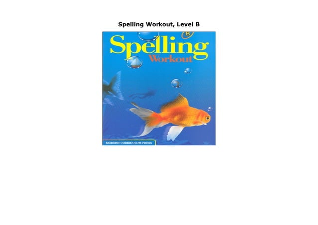 Spelling Workout, Level B | PDF