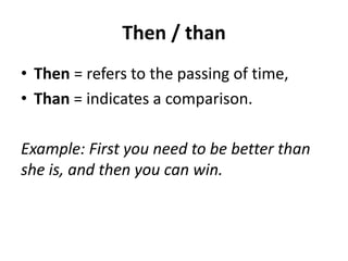 Spelling and grammar errors that make you look | PPT