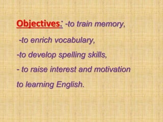 Spelling bee (SPELLING CONTEST) | PPTX