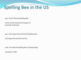 Spelling bee.eva | Beekeeping | Hobbies & Interests