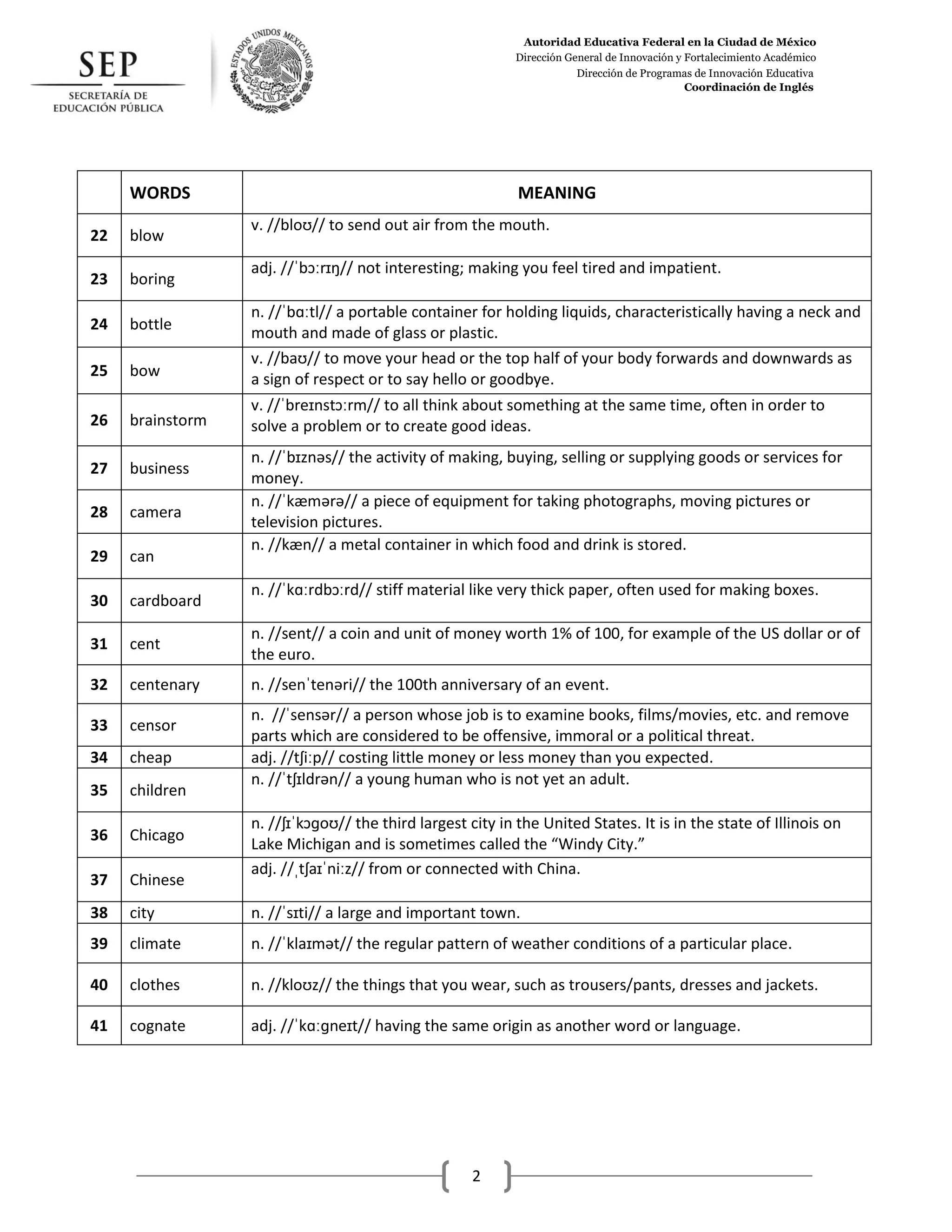 Spelling bee 2017 middle school | PDF