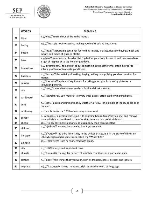 Spelling bee 2017 middle school | PDF