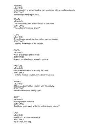 SPELLING BEE WORDS MEANINGS AND SENTENCES ok.doc