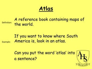 Spelling challenge Geography Week | PPT