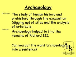 Spelling challenge 1 history week | PPT