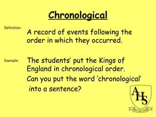 Spelling challenge 1 history week | PPT