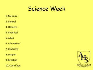 Spelling challenge Science | PPT