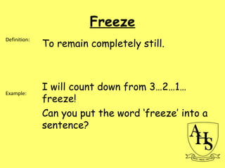 Spelling challenge 9 performing arts | PPT