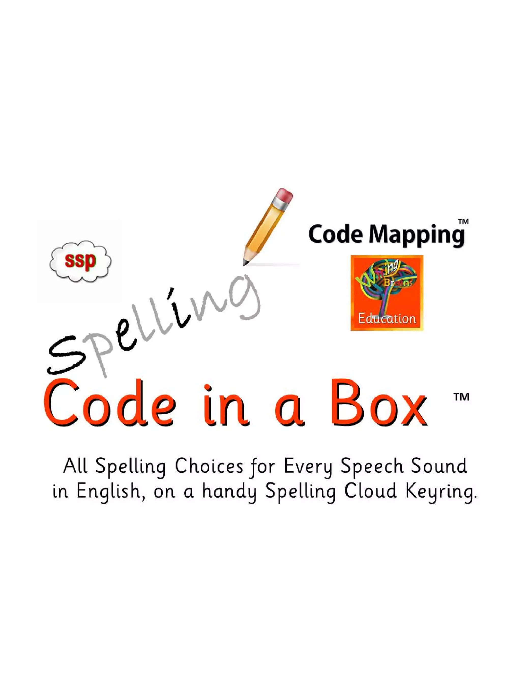 Spelling Code in a Box - SSP Spelling Cloud Keyring | PDF