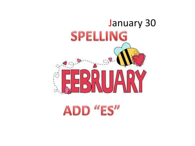 Spelling february | PPT