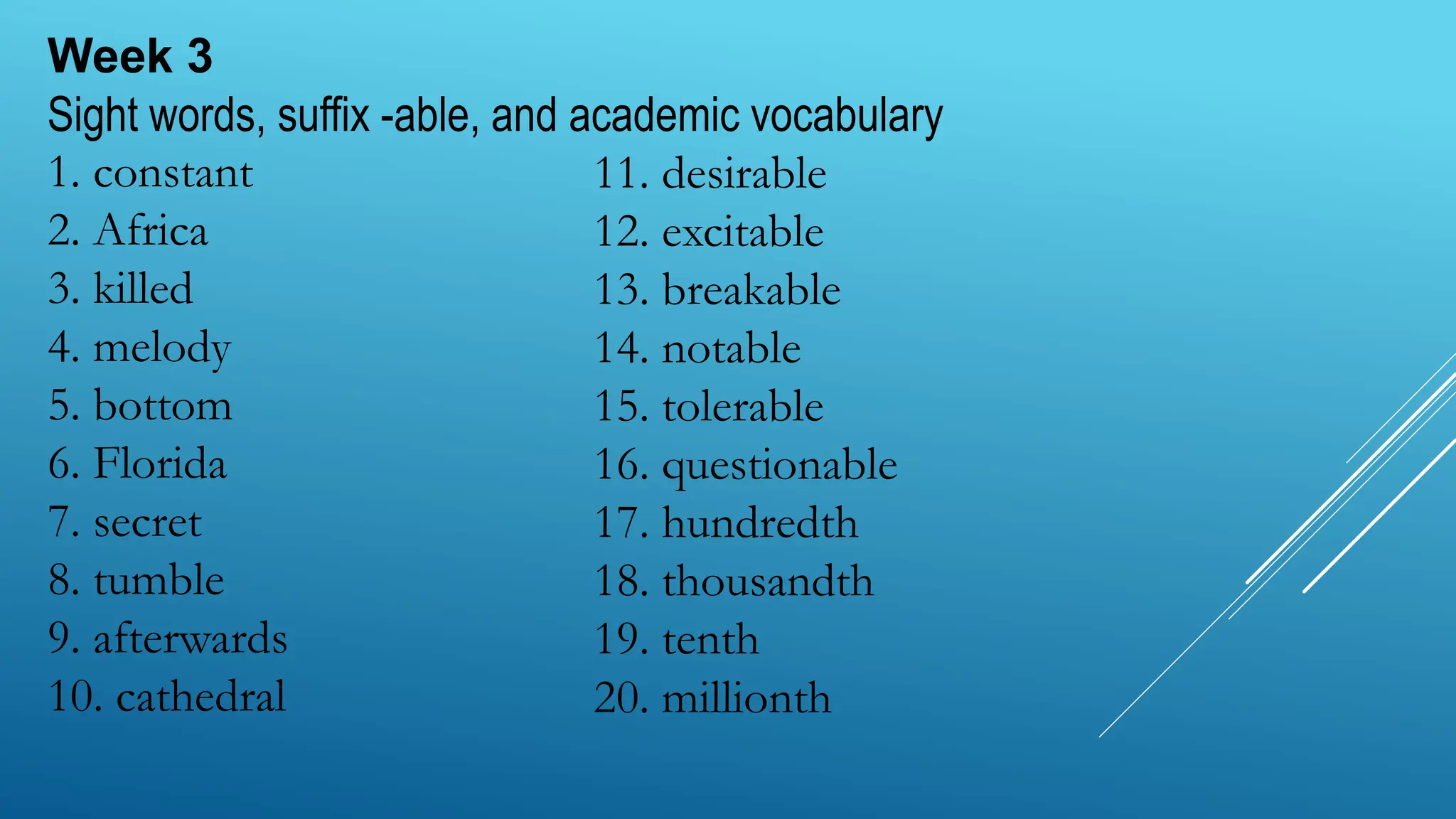 Word Spelling Catch Up Fridays that ignite the interest of Student in ...