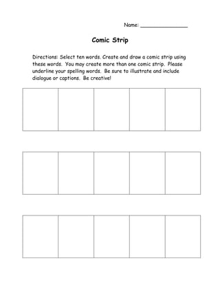 Spelling homework activities | PDF