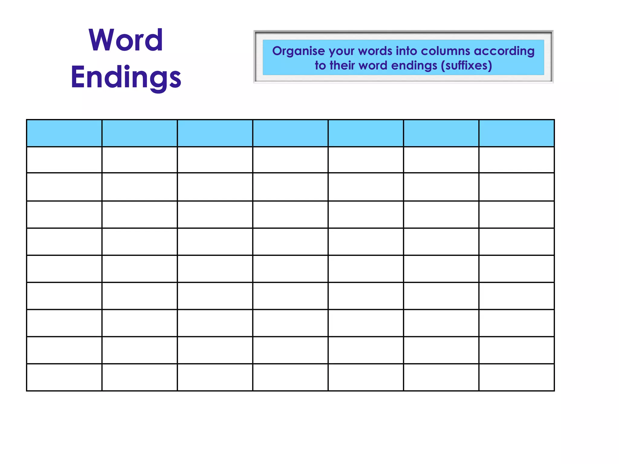Spelling homework slideshow | KEY