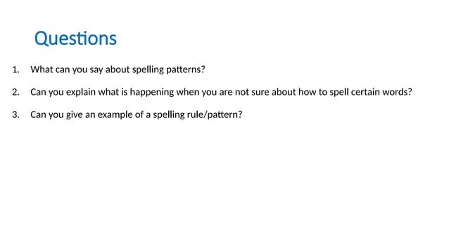 Common spelling rules and patterns in English | PPTX