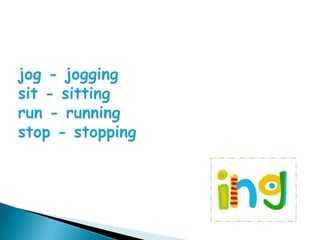 Spelling of verb + ing1ro | PPTX