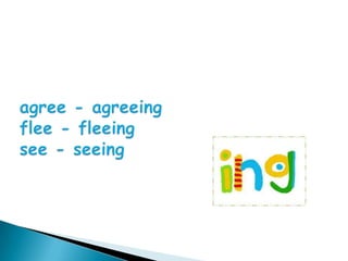 Spelling of verb + ing1ro | PPTX