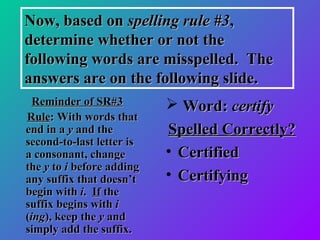 Spelling ppt | PPT