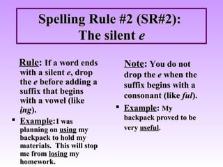 Spelling ppt | PPT
