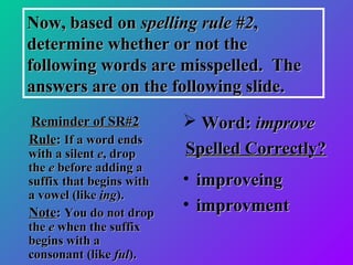 Spelling ppt | PPT