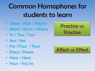 Spelling, punctuation and grammar | PPTX