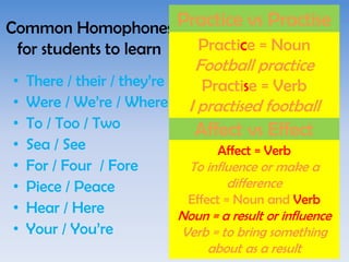 Spelling, punctuation and grammar | PPTX