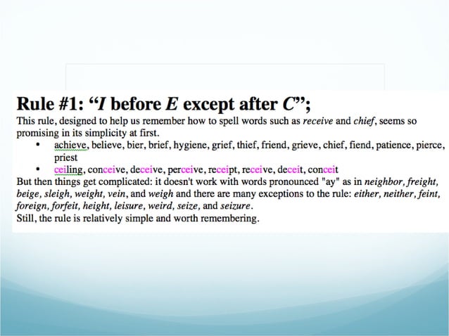 Spelling rules | PPT