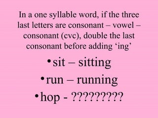 Spelling rules | PPT