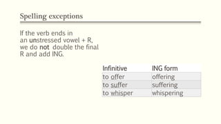Spelling rules ing | PPTX