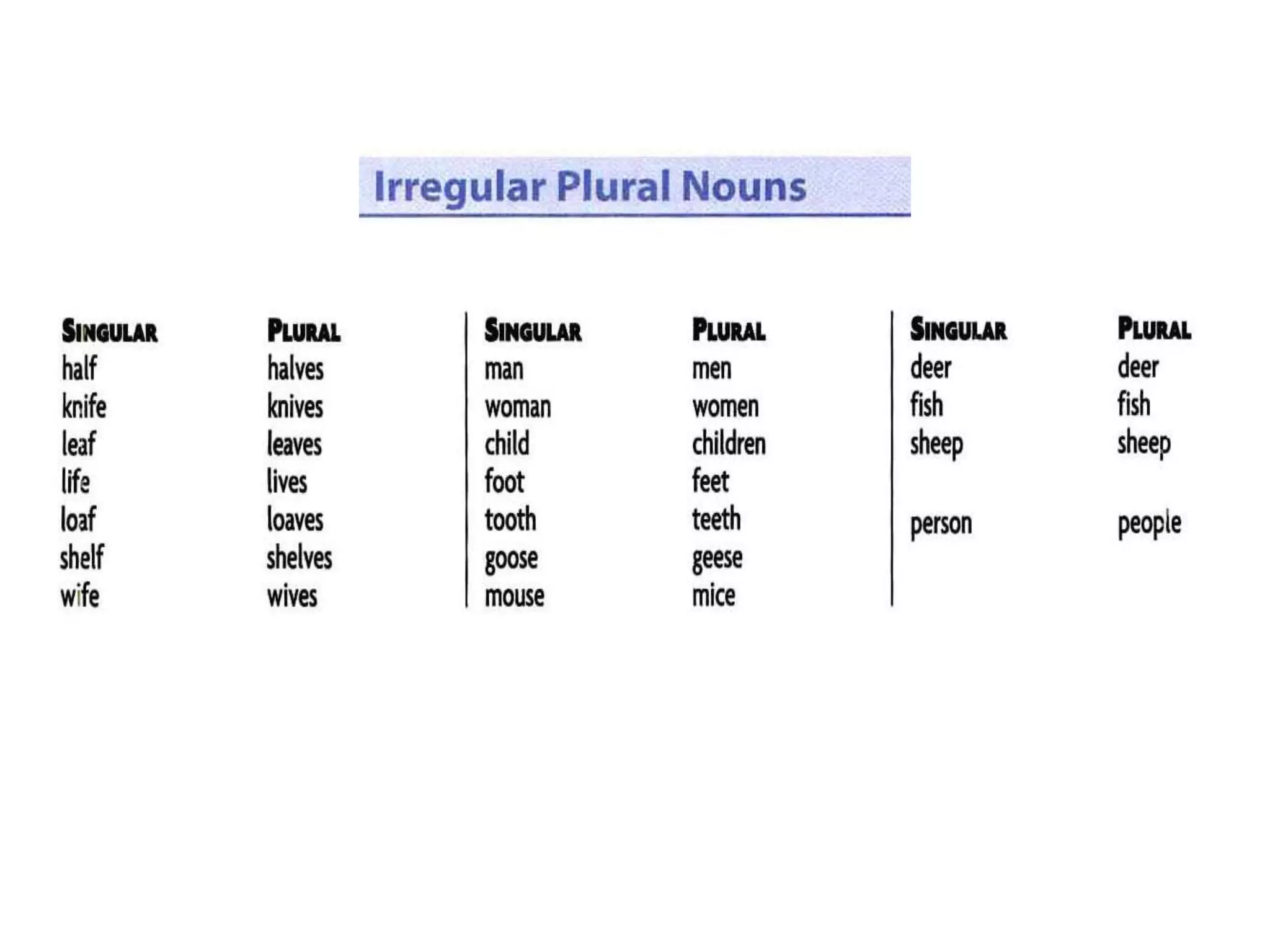 Spelling Rules For Plural Nouns | PPTX