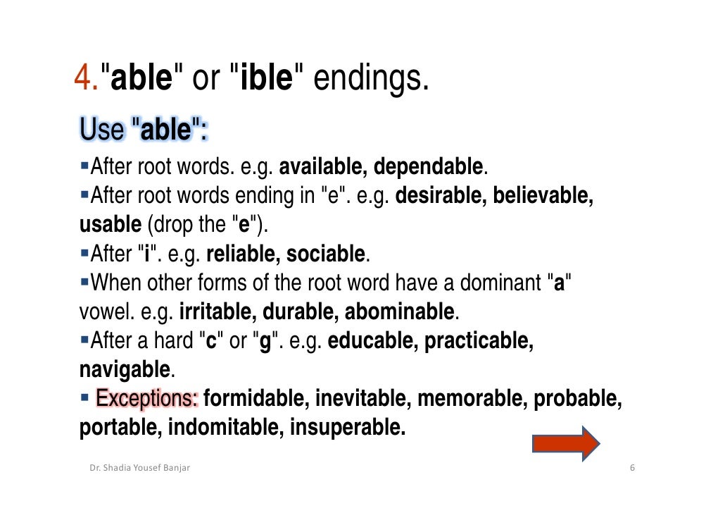 Spelling Rules Presentation By Dr Shadia Yousef Banjar spelling-rules-presentation-by-dr-shadia-yousef-banjar