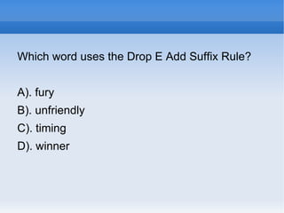 Spelling rules slide | PPT | Free Download